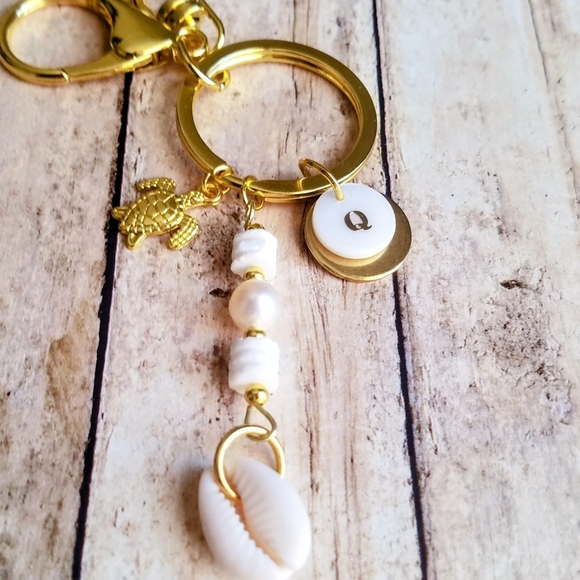 Accessories | Letter Q Gold Turtle Keychain | Poshmark